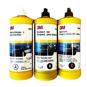 3M BUFFING & POLISHING Compound Hand Glaze Package 5973 5996 5990