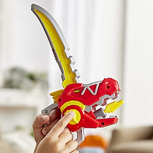 Power Rangers Playskool Heroes Zord Saber, Red Ranger Roleplay Mask with Sword Accessory, Great for Toddler Halloween Costume, Dino Charge-Inspired Toy, 3+ (Amazon Exclusive)