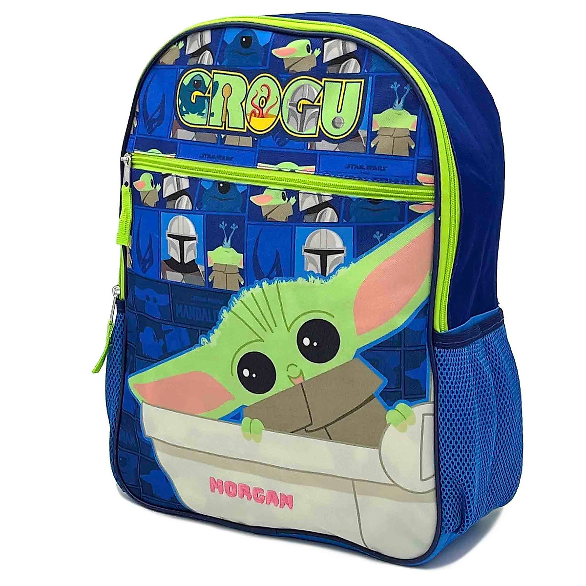 DIBSIES Personalized Star Wars Mandalorian Grogu Baby Yoda Backpack
