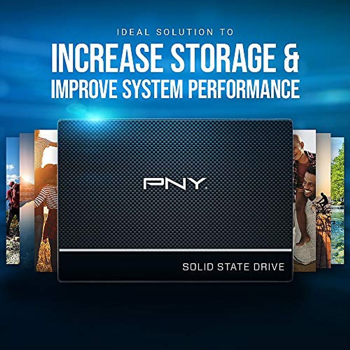 PNY CS900 500GB 3D NAND 2.5" SATA III Internal Solid State Drive (SSD) - (SSD7CS900-500-RB)