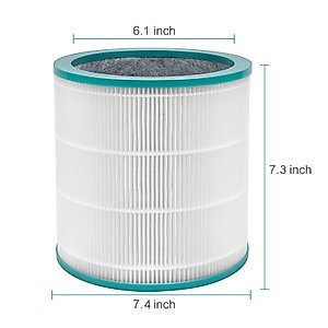 JASENG Replacement Filter for Dyson TP01 TP02 TP03 BP01 AM11 Dyson Tower Purifier Pure Cool Link, Replaces Part # 968126-03
