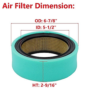 Annolai 47 083 03 Command 25 Air Filter for Kohler 47 083 03-S 47 883 03-S1 Command K301 K321 K361 K241 CH20 CV20S CH23 CH18 CV17-CV23 CV724-CV740 CH18-25 John Deere M47494 w 52-050-02-S Oil Filter
