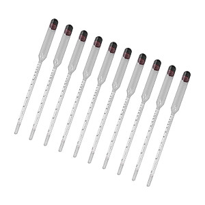 "10Pcs Home Brewing Kit - Hydrometer Glass Beer and Wine Tester Set with 0-100 Measuring Range - Perfect for Novice and Expert Brewers!"