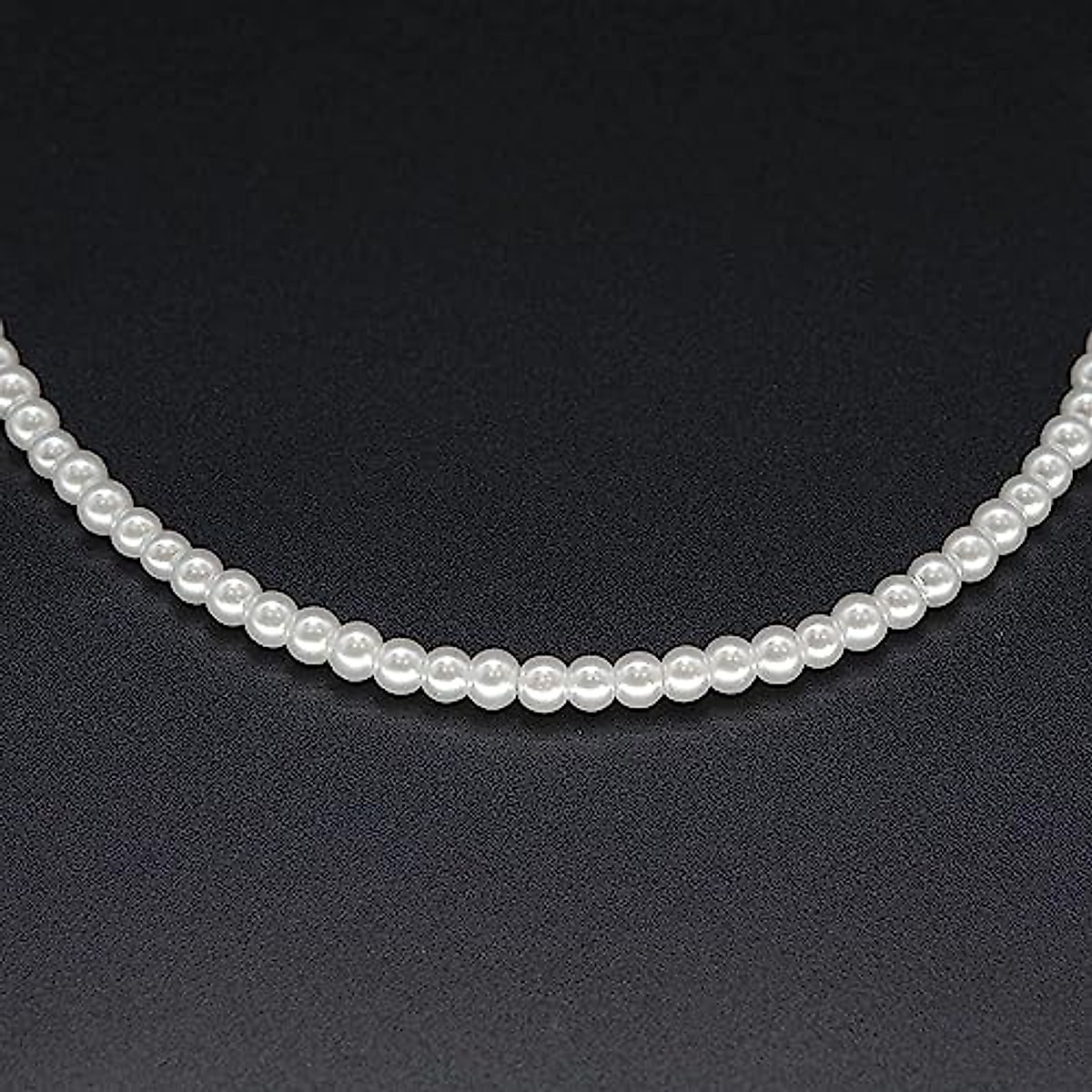 Expo International 4mm Glass Pearl Beads, Versatile Round Glass Beads, Elegant Beads for Jewelry, Bridal, and DIY Projects, Natural