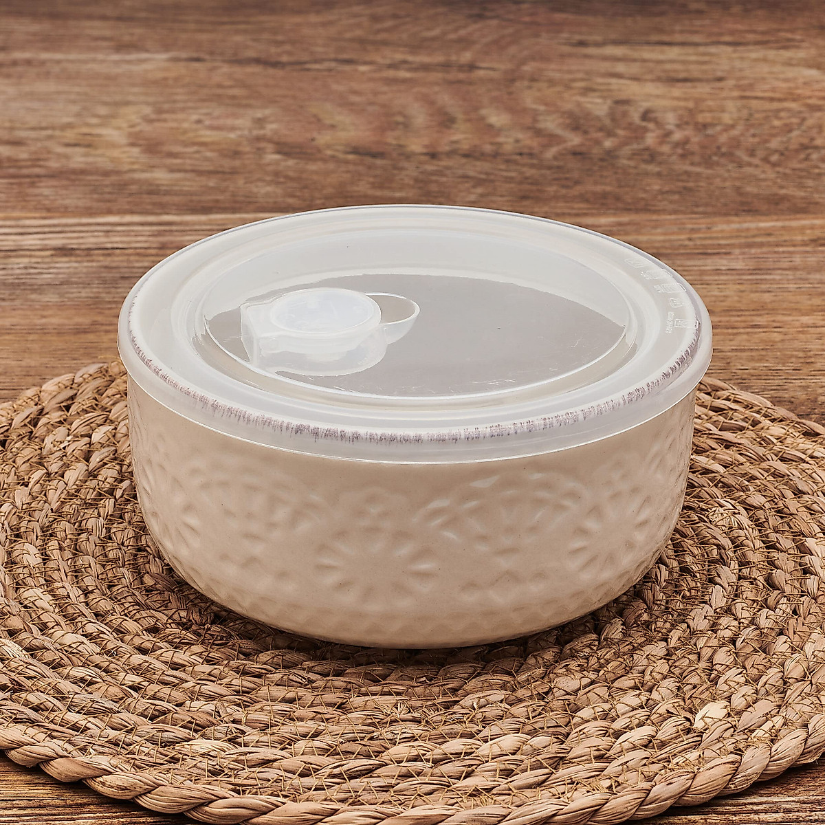 Pfaltzgraff Chateau Storage Bowls, 6 inch, Cream