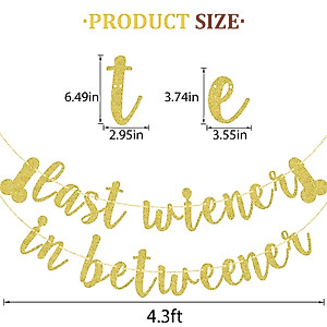 Funny Bachelorette Banner, Bachelorette Party Banner, Funny Bridal Shower Decorations, Bachelorette Party Decorations Supplies (Gold Glitter)