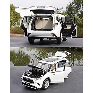 Models Vehicle Replica Car 1 18 Fit for Toyota Highlander 2021 SUV Simulation Scale Car Model Steel Diecast Toy Vehicle Collect Souvenir Collectible Gift 2023 2024