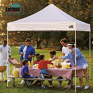 Eurmax USA New 10x10 Pop Up Canopy Replacement Canopy Tent Top Cover, Instant Canopy Top Cover ONLY, Choose 30 Colors,Bonus 4PC Pack Canopy Weight Bag (Gray)