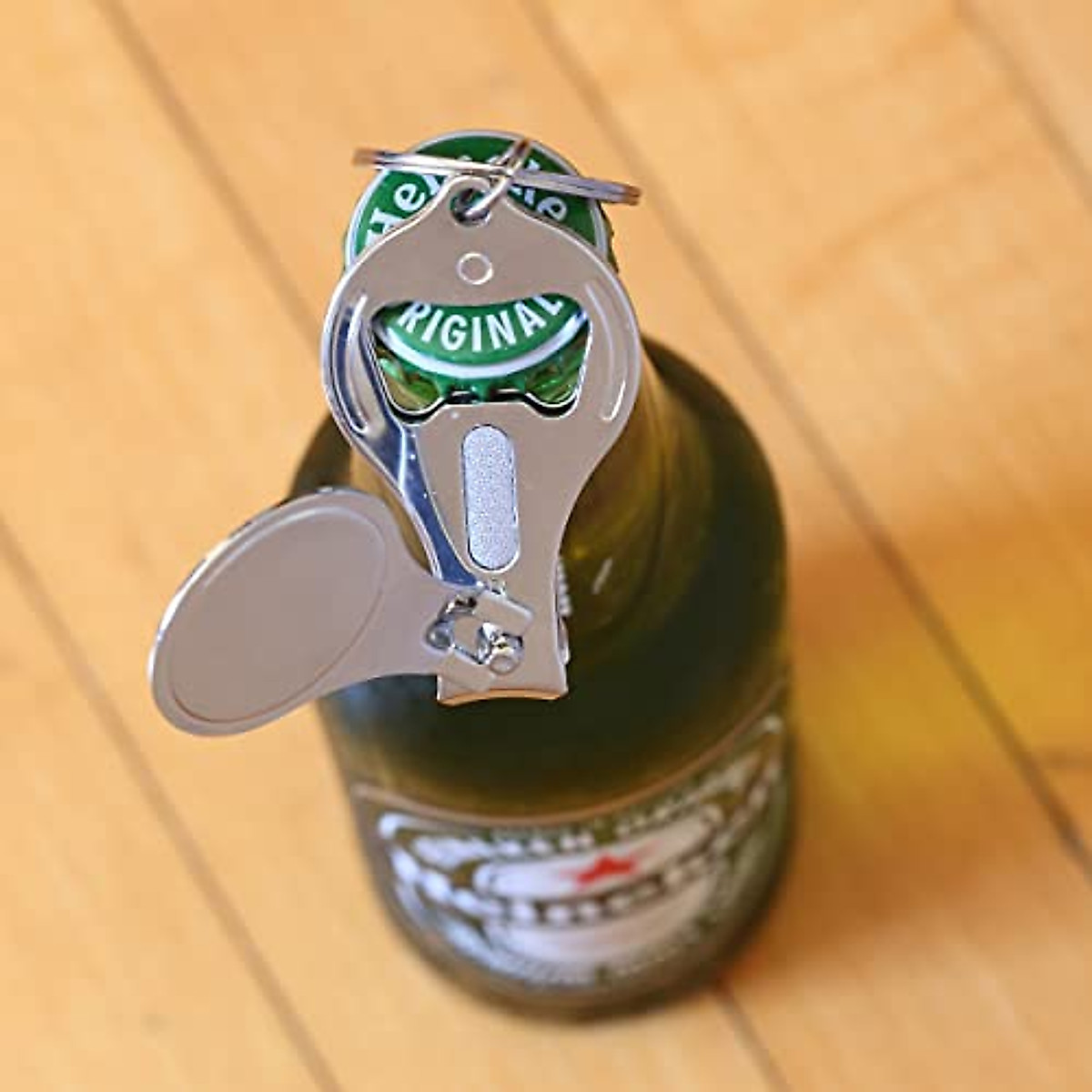 Sign Language I Love You on Black Nail Clippers Plus Bottle Opener Keychain