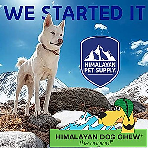 Himalayan Dog Chew Original Yak Cheese Dog Chews, 100% Natural, Long Lasting, Gluten Free, Healthy & Safe Dog Treats, Lactose & Grain Free, Protein Rich, Mixed Sizes, Dogs 65 Lbs & Smaller, 9.9 oz