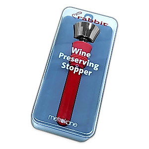 Rabbit Wine Preserving Stopper, Red Or Black