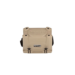Grizzly 15 Cooler | 15 qt Ice Chest Durable Rotomolded Insulated | Made in USA | Warranty for Life | For Beach Boat Camping Fishing Hunting | G15 | Tan