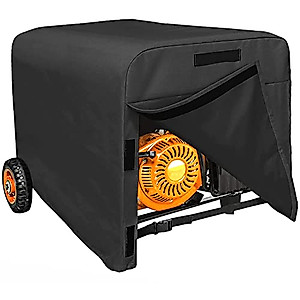 Jorohiker Generator Cover Waterproof 32 x 24 x 24 inch, Heavy Duty Thicken 600D Polyester Universal Generator Cover for Portable Generators 5000-10000 Watt, Black