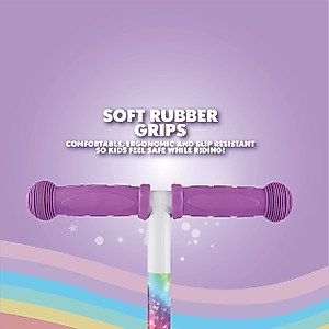 Self Balancing Kick Scooter Toddler Scooter & Kids Scooter, Extra Wide Deck, 3 Wheel Platform, Foot Activated Brake, 75 lbs Limit, Kids & Toddlers Girls or Boys, for Ages 3 and Up