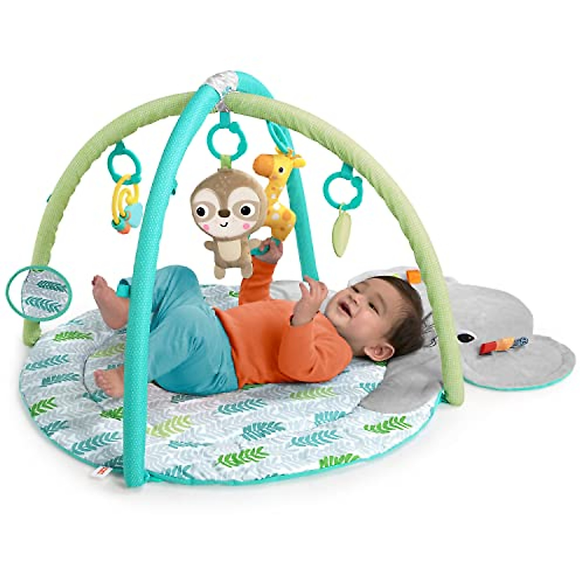 Bright Starts Hug 'N Cuddle Activity Gym & Playmat with Take-Along Toys