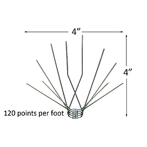 Nixalite Bird Spike Wildlife Barrier Kit (10ft, 5-2ft Strips)