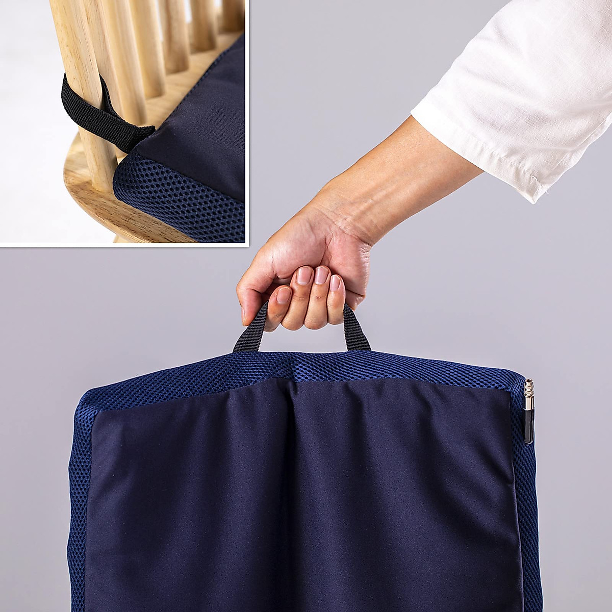 JILITEC Sponge Filled self Inflating Cushion,Air Inflatable Seat Cushion,Chair Cushions for Office Chair,Wheelchair Cushions, Car Seat Cushion,Adjustable Cushion,Non-Slip Hip Protector,16" x 16"