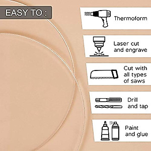 MEYA Set of 20pcs Clear Acrylic Discs, Plexiglass Laser Cut Round Circle 1/8" (2.25")