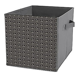 French Bulldog Foldable Storage Bins Printd Fabric Cube Baskets Boxes with Handles for Clothes Toys, 11x11x11