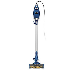 Shark HV343AMZ Rocket Corded Stick Vacuum with Self-Cleaning Brushroll, Lightweight & Maneuverable, Perfect for Pet Hair Pickup, Converts to a Hand Vacuum, with Crevice & Upholstery Tools, Blue/Silver