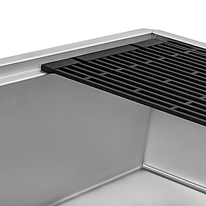 Ruvati Silicone Coated Foldable Drying Rack for Workstation Sinks Dish Mat Trivet Window Pane Design - RVA1397