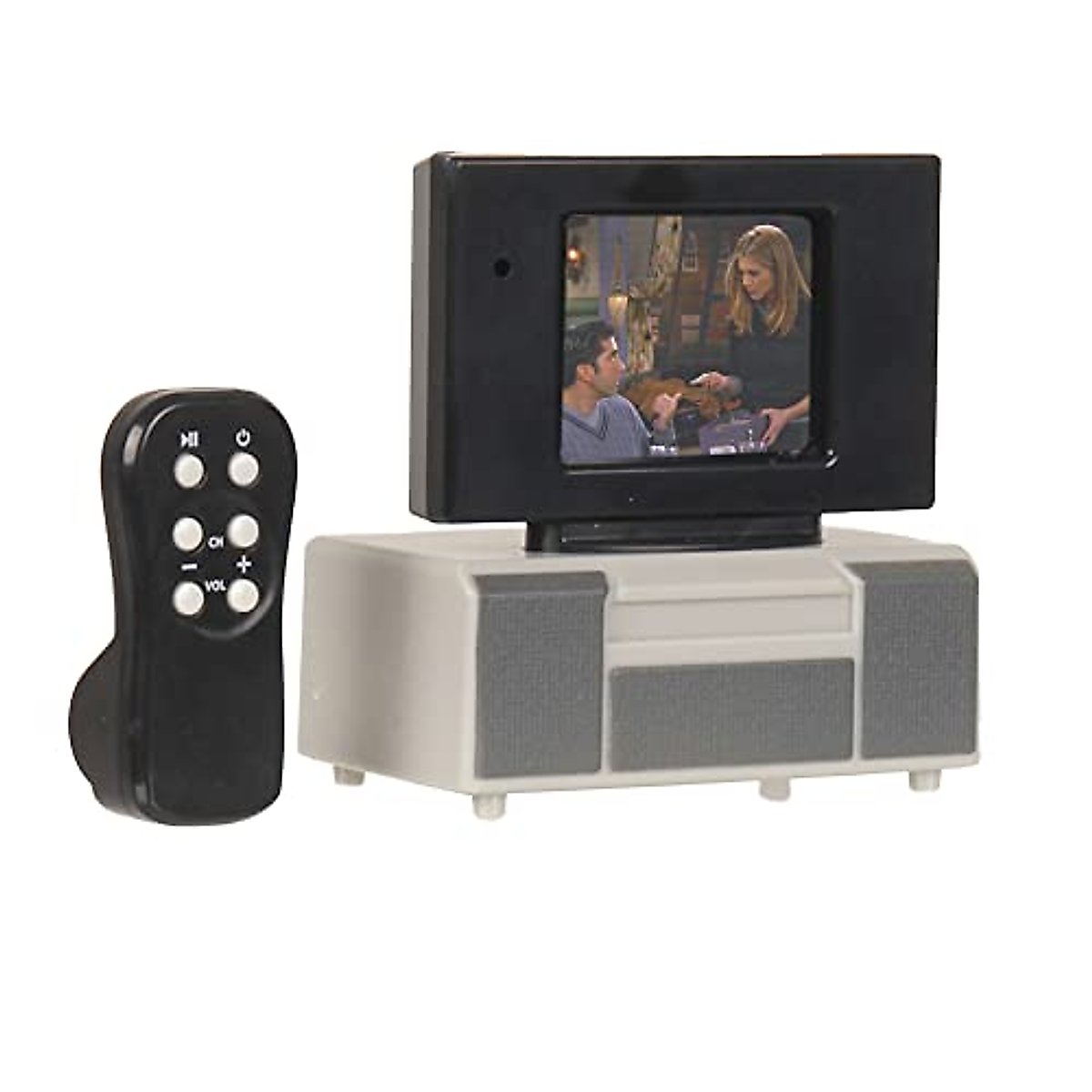 Basic Fun New Fall '21 - Tiny TV Classics - Friends Edition - Newest Collectible from Watch top Friends Scenes on a Real-Working Tiny TV (with Working Remote)!