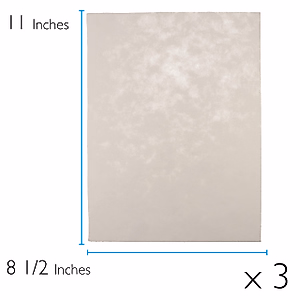 Lacys Stiff Stuff Beading Foundation,White Fabric 3 Sheets Made in The USA & Durable Material Used for Bead Stitch Embroidery, Cabochon and Sewing SS3811,8.5*11 inches