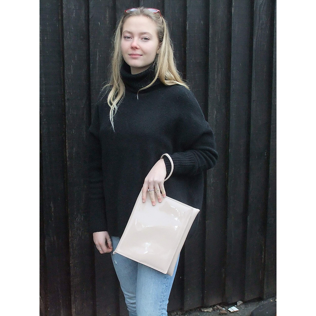 LONI Womens Clutch Purse Shoulder Crossbody Wristlet Bag