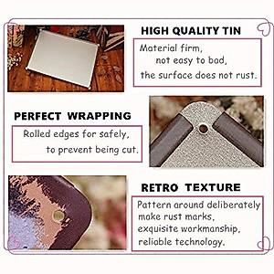 Fresh Baked Bread Daily Metal 8X12 Inch Retro Look Decoration Plaque Sign for Home Kitchen Bathroom Farm Garden Garage Inspirational Quotes Wall Decor