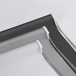 SUNFREE Blackout Roller Shades for Windows,58" W x 72" H, White,Pull Down Shades for Windows with Chain Cord, Roller Blinds for Living Room, UV Protection Room Darkening Shades Door Blinds