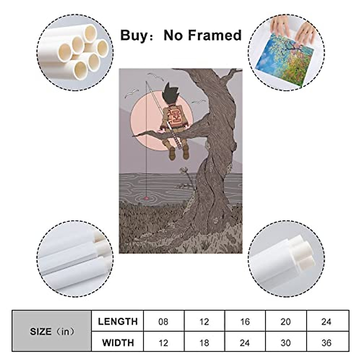 SHAHU HXH Gon X Hunter Anime Poster for Bedroom Aesthetic Wall Decor Canvas Wall Art Gift 12x18inch(30x45cm)