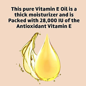 De La Cruz Vitamin E Oil for Face 28,000 IU - No Preservatives, Artificial Colors or Fragrances, Made in USA 1 FL. OZ.