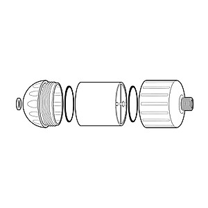 Sprite Showers HO2-GD High Output 2 Universal Shower Filter, Gold