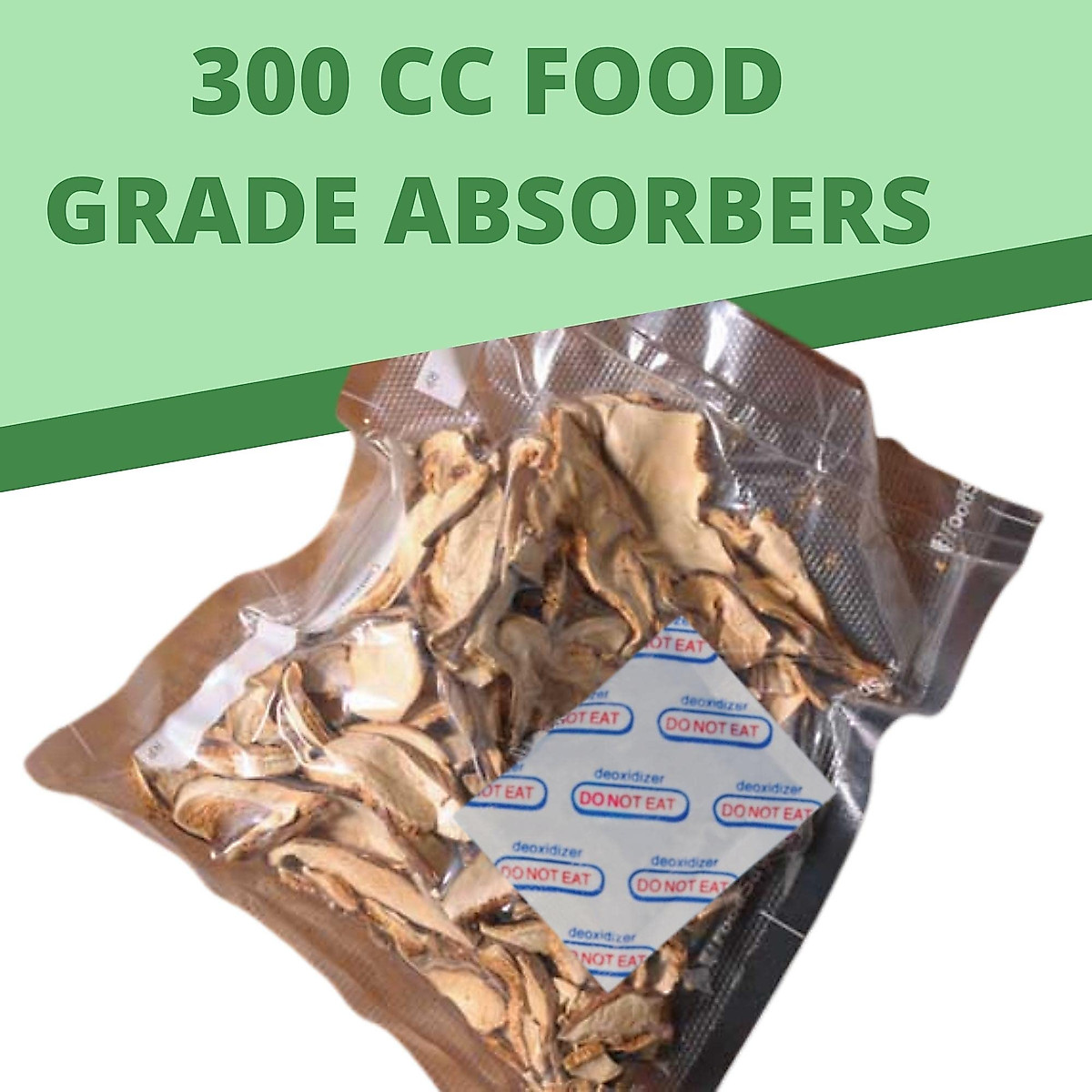 Food Grade Oxygen Absorbers for Food Storage - 80 Packets - 300cc each - O2 Absorbers Food Grade Long Term Food Storage and Survival Food Storage - Food Grade Oxygen Absorber - Use with Mylar bags etc