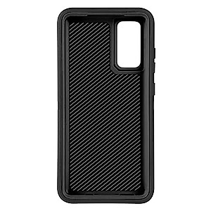 Case for Samsung Galaxy S20 FE 5G (2020) Heavy Duty Shockproof Drop-Proof Triple Layer Defense Cover 6.5” (Black with Belt Clip), Black