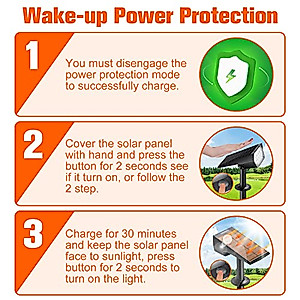 CONERIFE Solar Spot Lights Outdoor, 6 Pack Solar Outdoor Lights Waterproof, IP65 Wireless Wall Lights, Dark Sensing On/Off for Garden Driveway Walkway