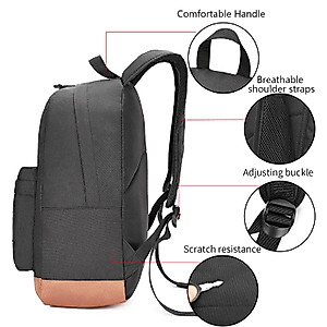 BE SMART Lightweight School Backpack Casual Large Daypack fits 13.5" Laptop, Outdoor Sports Rucksack Kids Book bag for Work,Travel,Daily Use,Mummy bag, suit for Men & Woman,20L