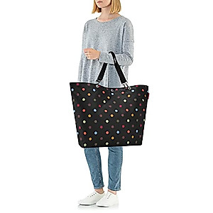 reisenthel shopper XL dots – Spacious shopping bag and classy handbag in one - Made of water-repellent material