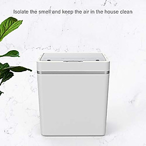 Zeiwohndc Intelligent Induction Trash Can Automatic Sensing Garbage Bin Smart Infrared Motion Sensor Waste Basket, 4 Gallons