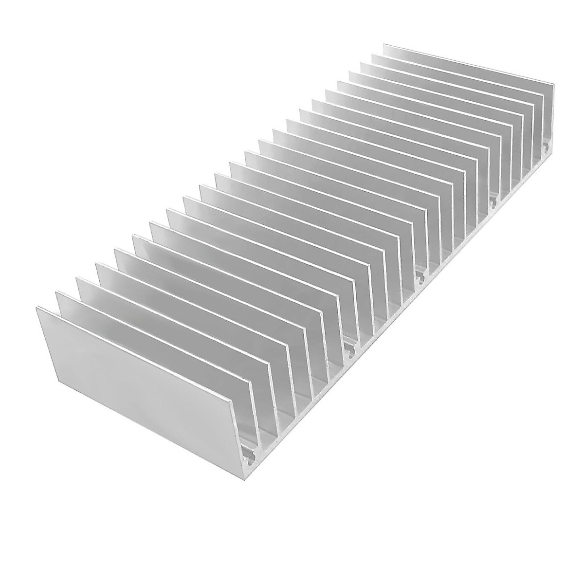 Awxlumv 150mm Aluminum Heatsink 60x150x25mm / 2.36x5.91x0.98 Inch Large Heat Sink Cooling Radiator for CPU MOS Tube Circuit Board PCB Module Cooler Led Amplifier Devices with 24 pcs Fins - Sliver