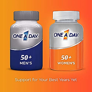 One A Day Women’s 50+ Multivitamins, Multivitamin for Women with Vitamin A, C, D, E and Zinc for Immune Health Support*, Calcium & more, 100 count