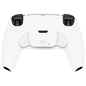 eXtremeRate White Back Paddles Programable Rise 2.0 Remap Kit for PS5 Controller, Upgrade Board & Redesigned Back Shell & Back Buttons Attachment for PS5 Controller - Controller NOT Included