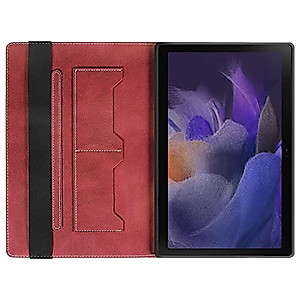 Tablet PC Case Compatible With Samsung Galaxy Tab A8 10.5-Inch 2021 (SM-X200/X205/X207) PU Leather Case Protect Case Adjustable Fixing Strap Bracket Card Slot Shockproof Tablet PC Case Tablet home ( C