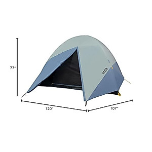 Kelty Discovery Element Camping Tent, 4 or 6 Person Storm Worthy Campsite Shelter, Fiberglass Poles, Pre-Attached Guylines, Stuff Sack Included (6 Person)
