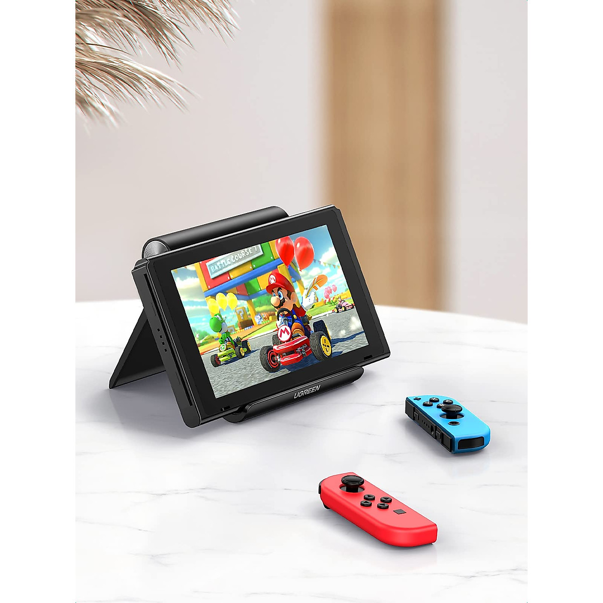 UGREEN Tablet Stand Holder Adjustable Portable Desktop Dock Office Compatible for iPad Pro 11 9.7 10.5 Air Mini 5 4 3 2 iPhone 16 15 14 13 12 Black