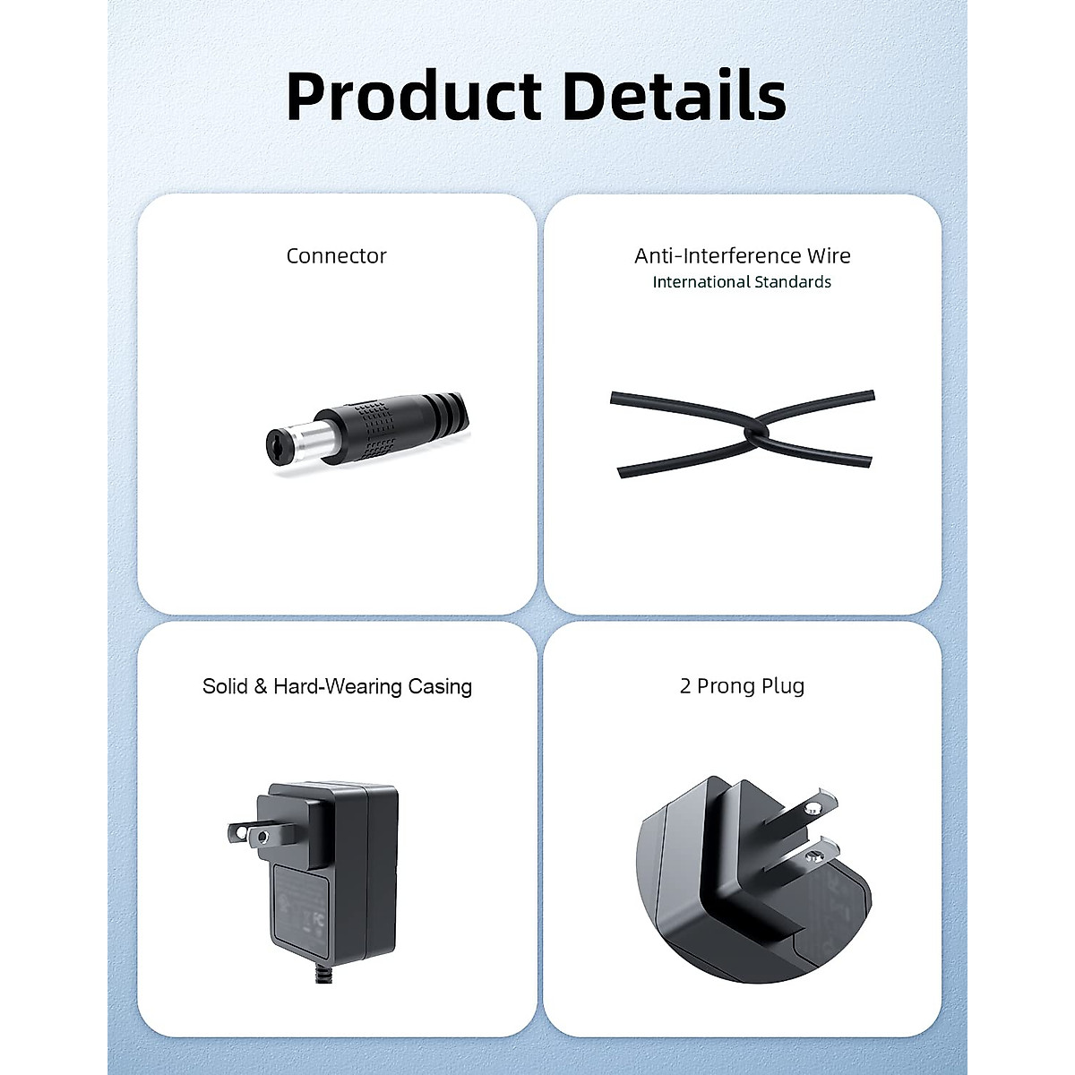 9V AC Adapter Compatible with Brother P-Touch, UL Listed Charger for PT-D200 PT-D200G PT-D202 PT-D215e PTH110 PT-1880 PT-1890 PT-1280 PT-1290 PT-1830 AD-24 AD-24ES AD-60 Label Maker Power Supply
