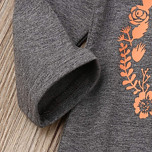 Qiylii Newborn Baby Girl Isn't She Lovely Floral Nightgowns Headband Sleepwear Sleeping Bag (0-3 Months, Gray)