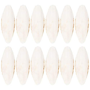 POPETPOP Bird Beak Stone -12PCs Bird Cuttle Bone Parrot Beak Grinder Desalting Cuttlebone Toy Pet Training Chew Molar Toy (Each Pcs Slight Different in Size)