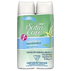 Satin Care Sensitive Skin Shave Gel for Women 7 ounce, 2 count