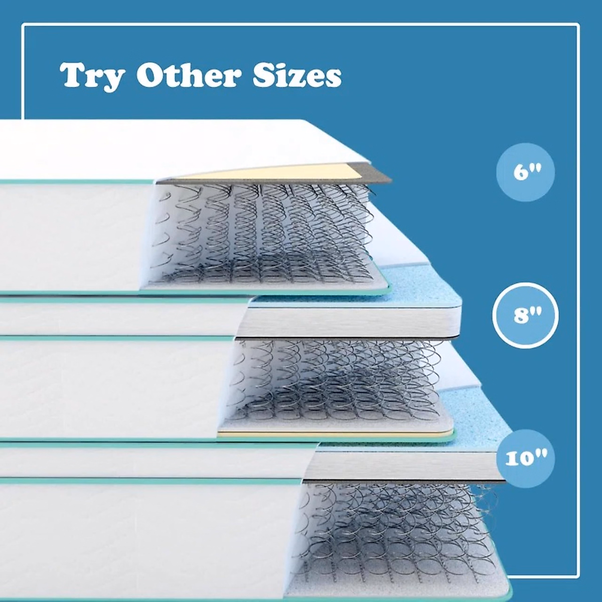 RIDFY Twin Mattress, Twin Memory Foam Mattress, Bed in a Box, 6" Medium Innerspring Hybrid Mattress, Kids Mattress for Bunk Bed, Pressure Relief, CertiPUR-US Certified